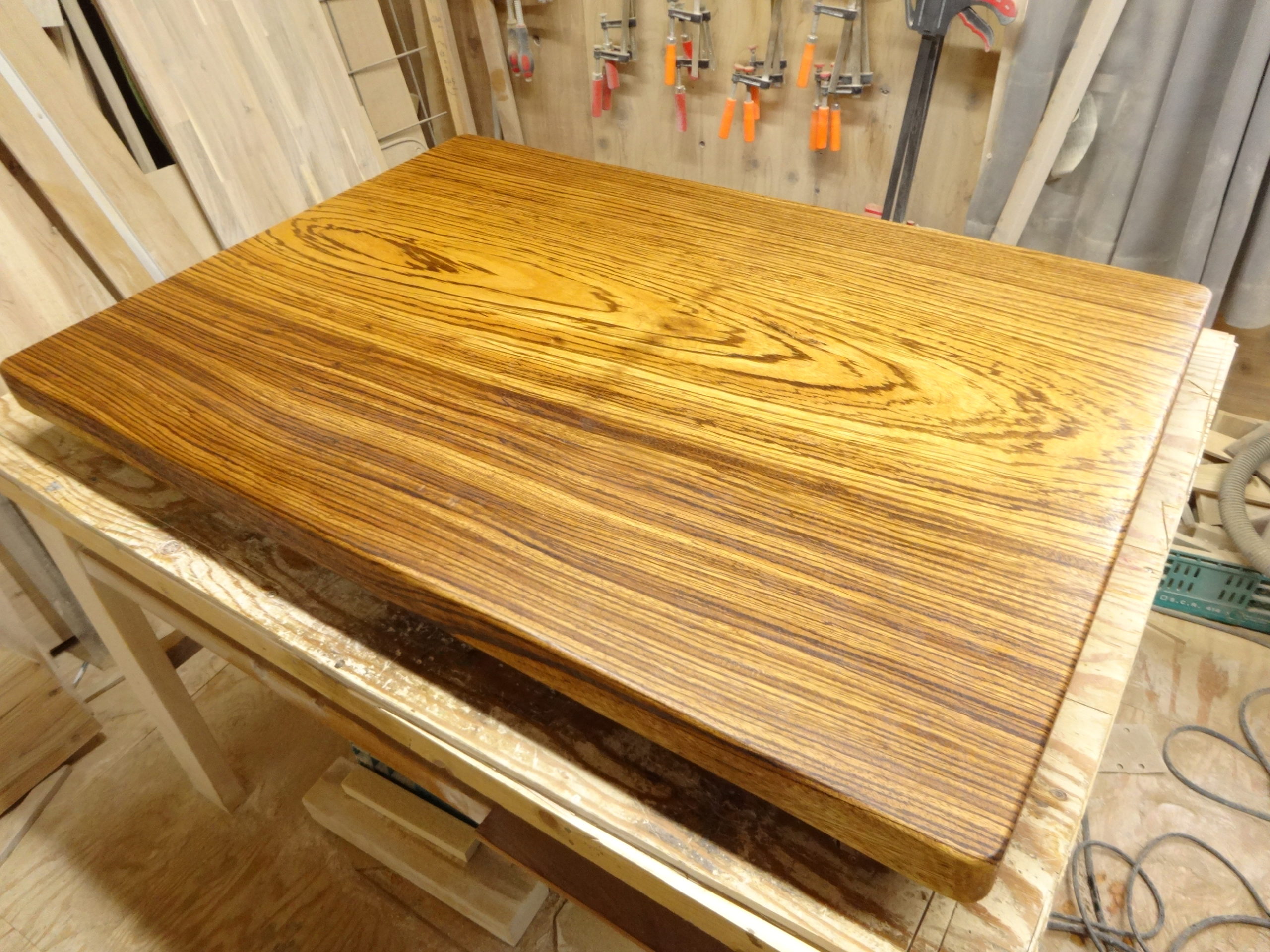 鉄刀木（タガヤサン）無垢材・テーブル天板のリメイク ＆ 松無垢材天板 | KONOCO【コノコ】interior,funiture workshop